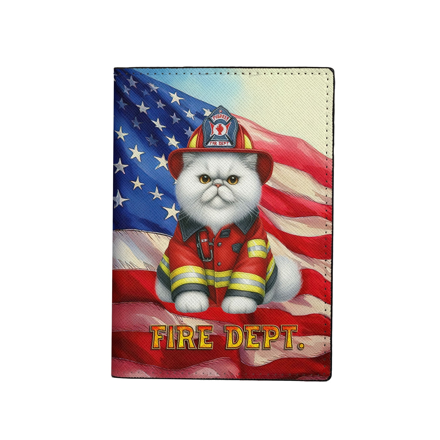 Firefighter Persian Hero Rescue Fire Dept Fireman USA Flag Travel ...