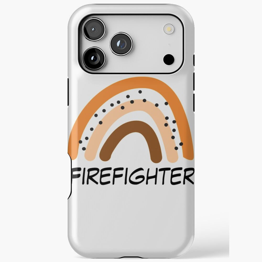 Firefighter Rainbow Gift Funny Present iPhone Case 17 through 11 Pro ...