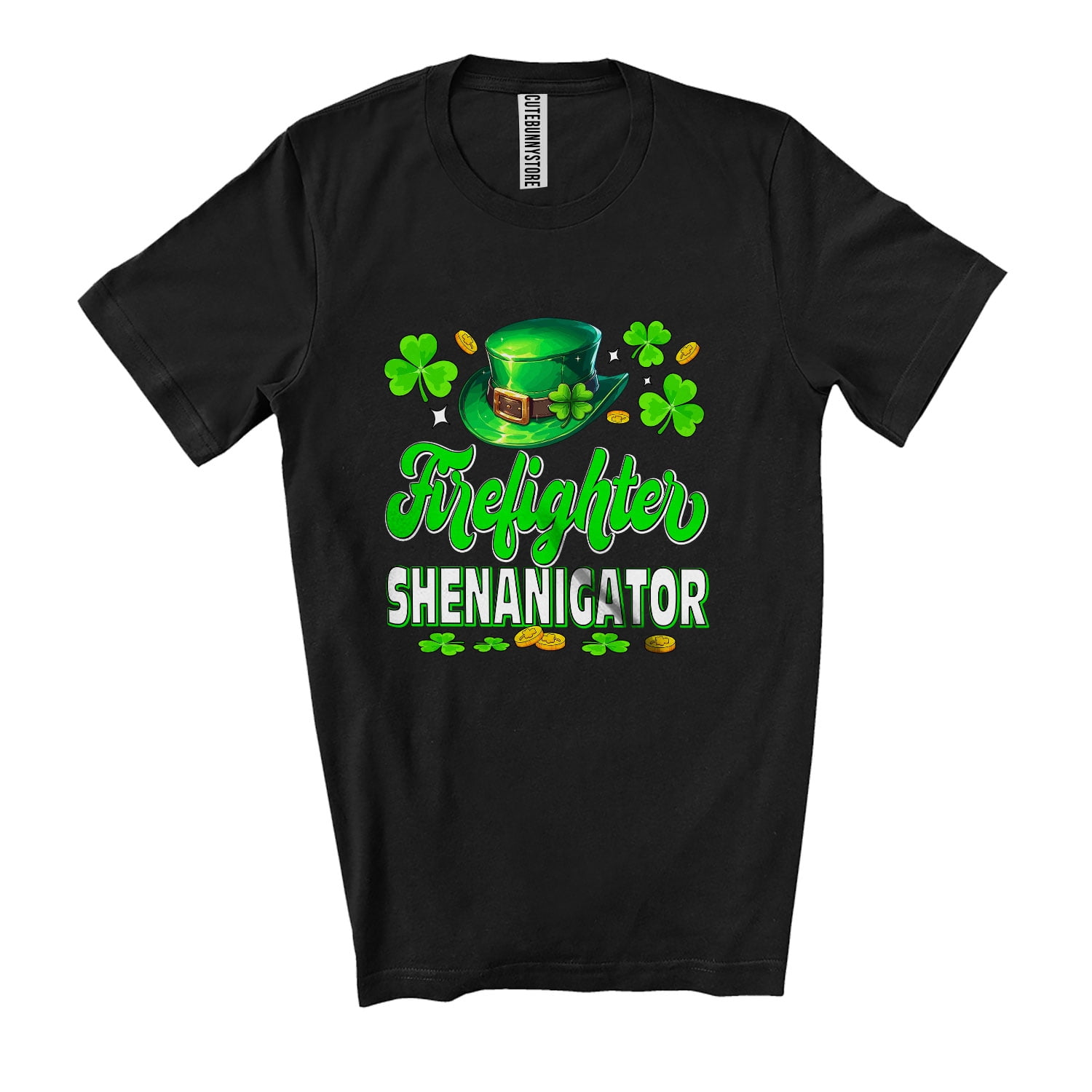 Firefighter Shenanigator; St. Patrick's Day Irish Shamrock Shenanigans ...