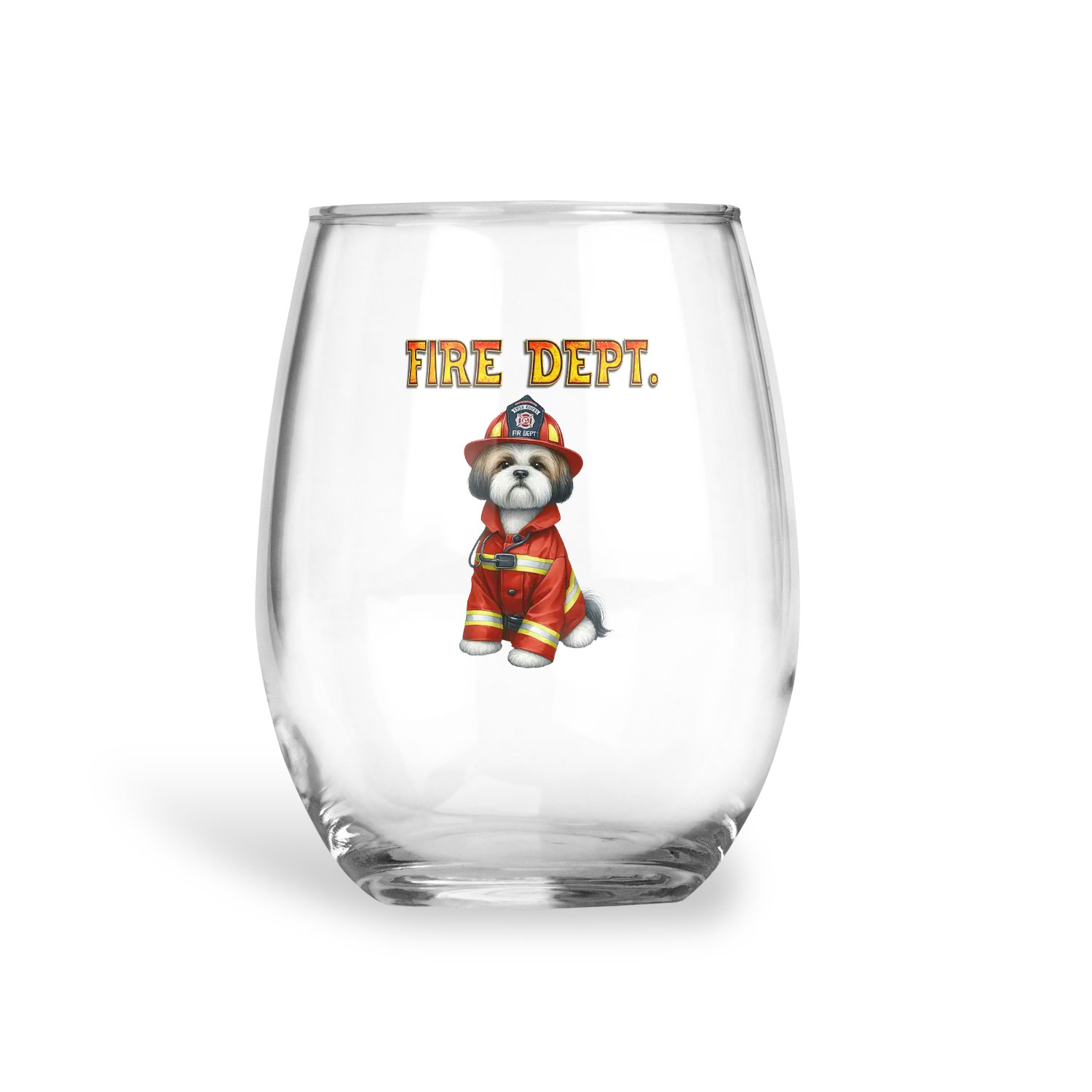 Firefighter Shih Tzu Hero Rescue Fire Dept Fireman USA Flag 15oz ...
