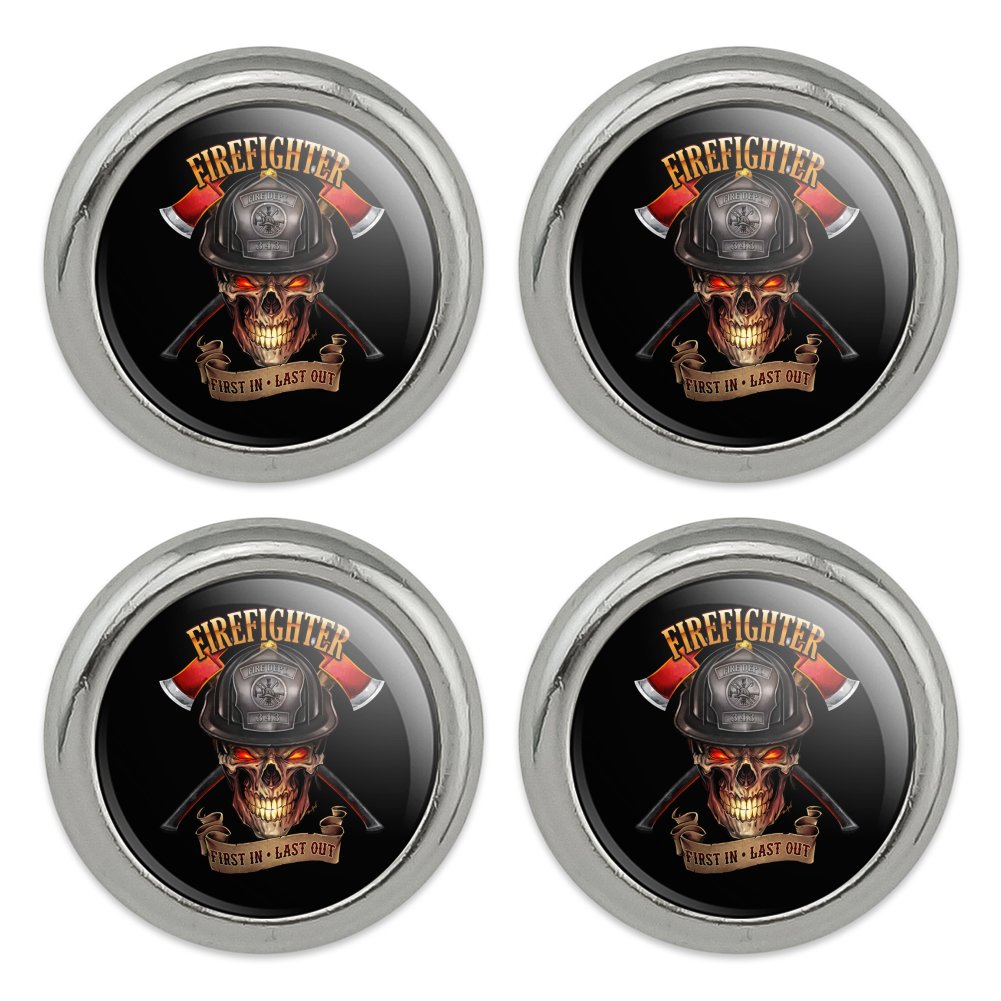 Firefighter Skull First In Last Out Fireman Metal Craft Sewing Novelty ...