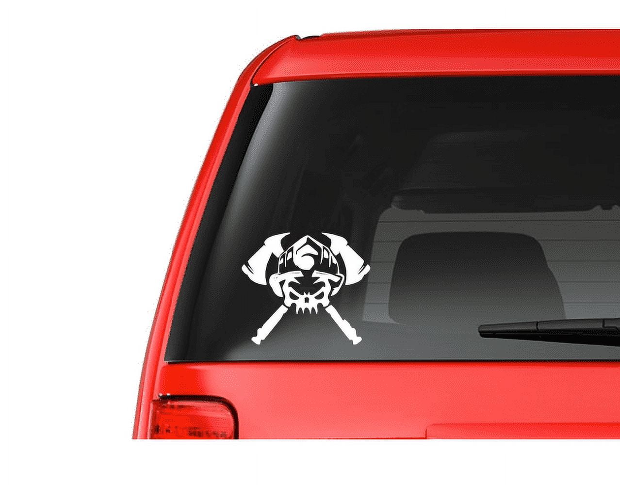 Firefighter Skull (S13) Vinyl Decal Sticker Car/Truck Laptop/Netbook ...