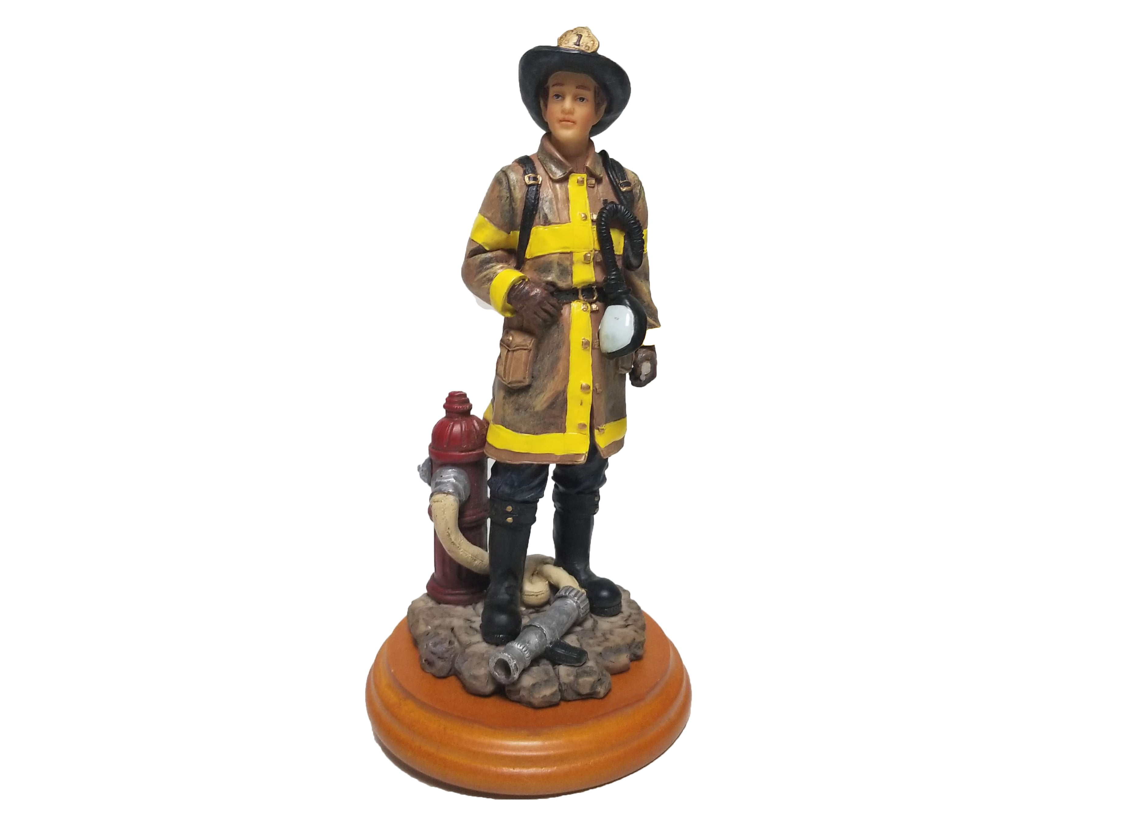 Firefighter Statue A Salute to America's Professionals Fireman Ceramic ...