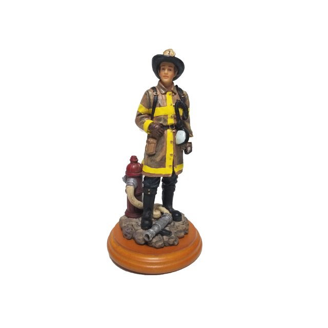 Firefighter Statue A Salute to America's Professionals Fireman Ceramic ...