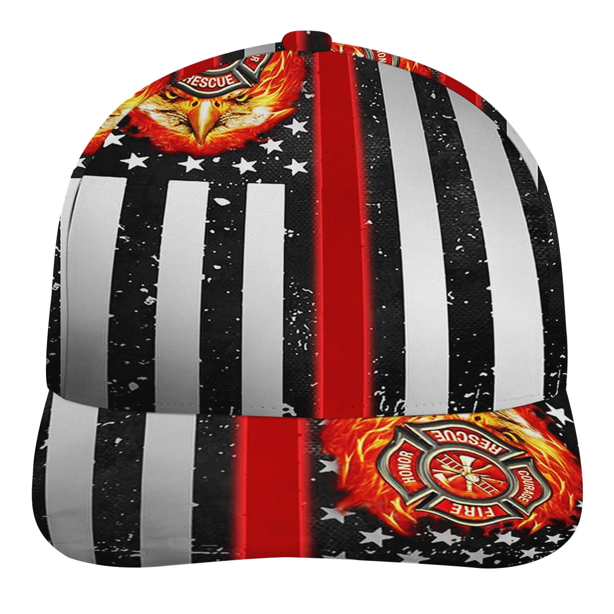 Firefighter The Thin Red Line baseball cap hat - Walmart.com