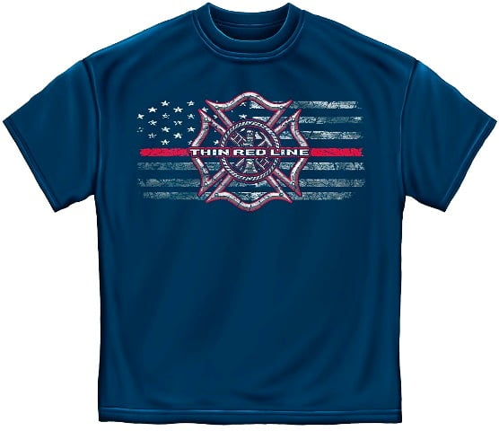 Firefighter Thin Red Line T-Shirt - Walmart.com