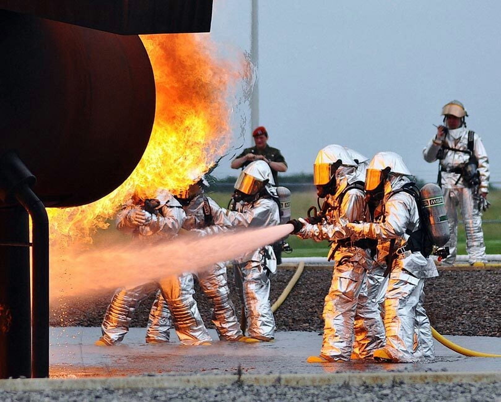 Firefighter Training Class - 20x30 Inch Laminated Aviation Poster ...