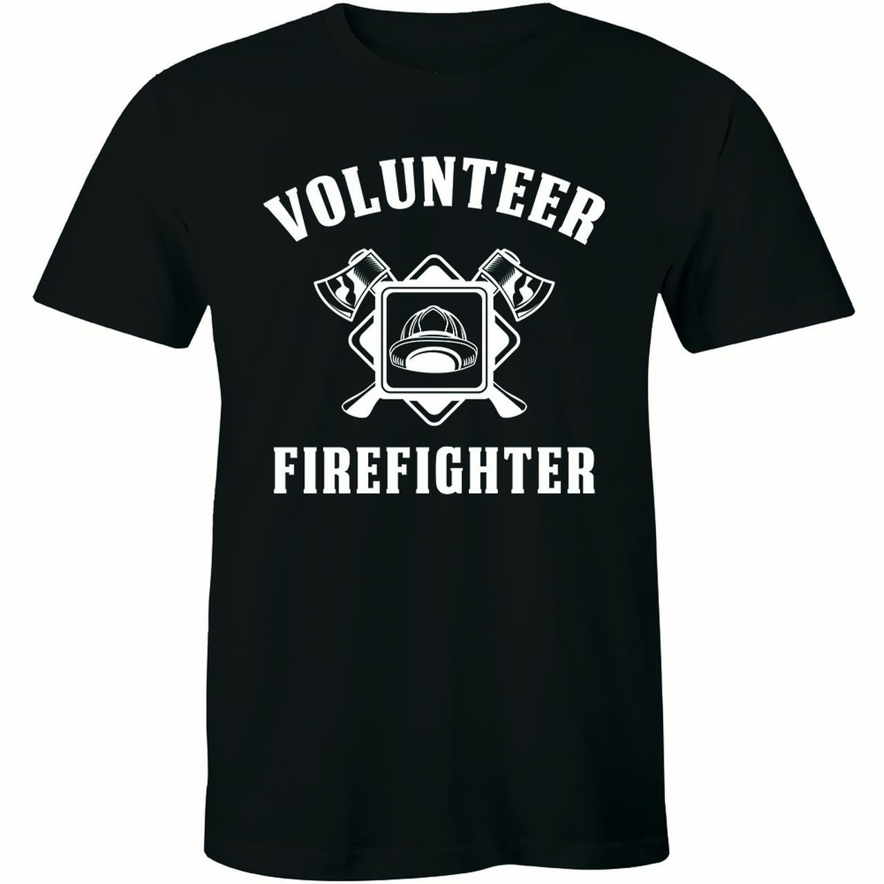 Firefighter Volunr Fire Rescue Thin Red Line Department Mens Shirt ...
