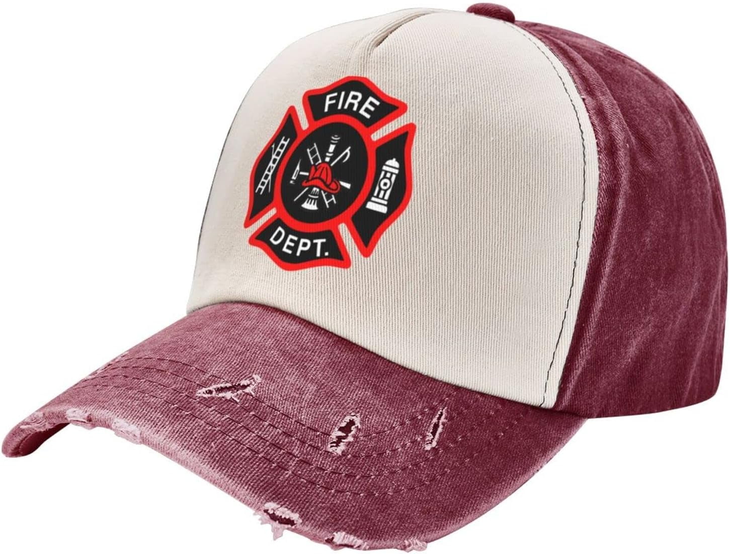 Firefighter Volunteer Fire Department Cowboy Hats for Men, Adjustable ...