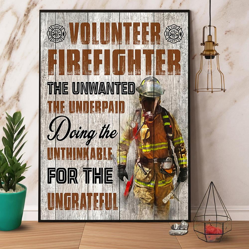 Firefighter Volunteer Firefighter The Unwanted The Underpaid Paper ...