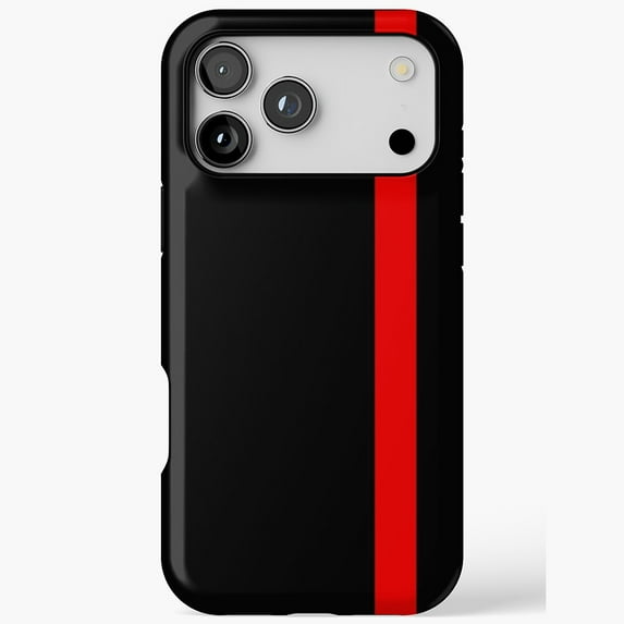 Firefighters Thin Red Line Symbolic Flag iPhone Case 17 to 11 Pro Max ...