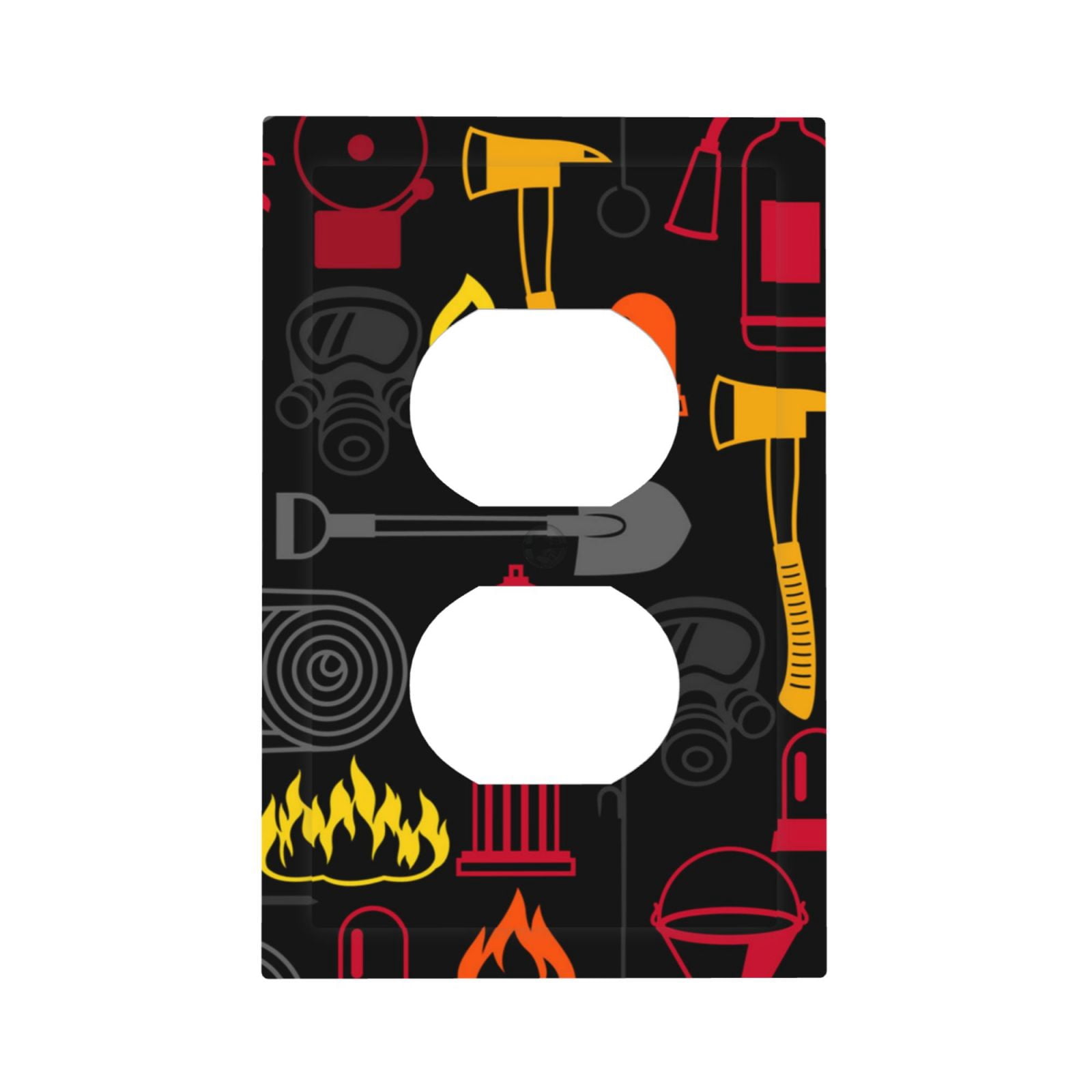 Firefighting Items Fire Firefighter Fighter Duplex Wall Plate 1 Gang ...