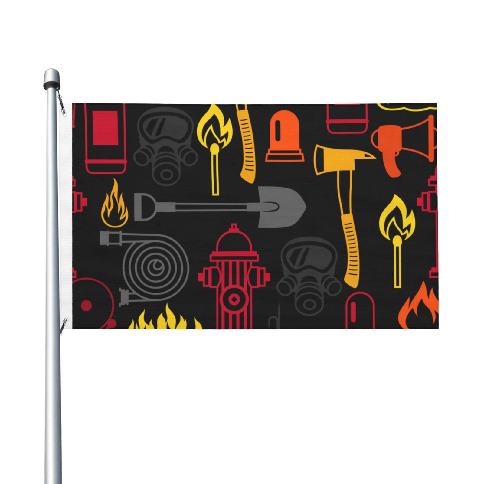 Firefighting Items Fire Firefighter Fighter Flag 3X5 Ft Garden Yard ...