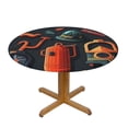 Firefighting Items Firefighter Fire Fighter Fitted Round Tablecloth ...