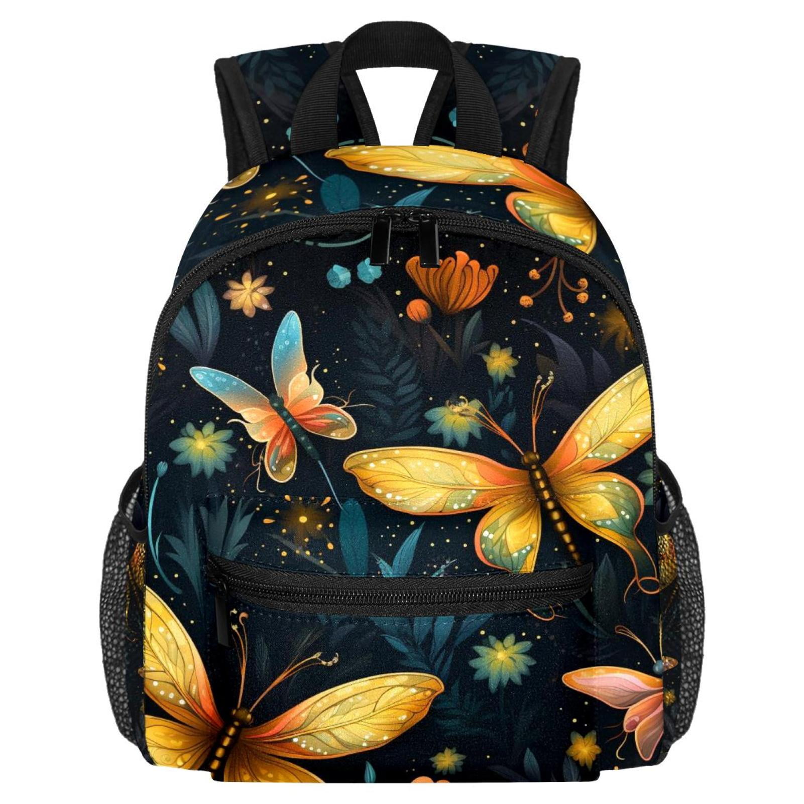 Fireflies Adjustable Shoulder Strap Backpack - Large Capacity, Printed ...