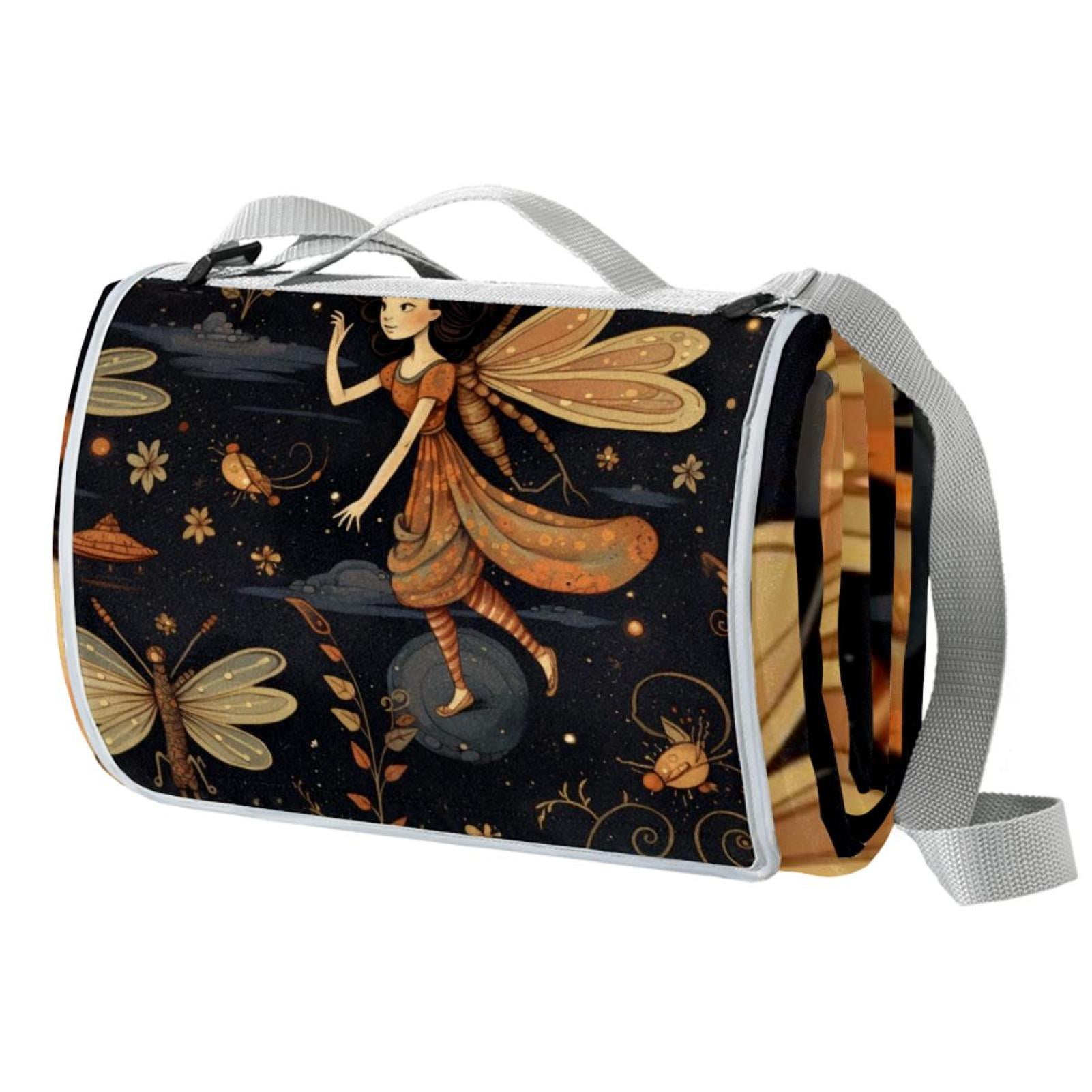 Fireflies Canvas Picnic Mat - Waterproof Outdoor Blanket - Large ...