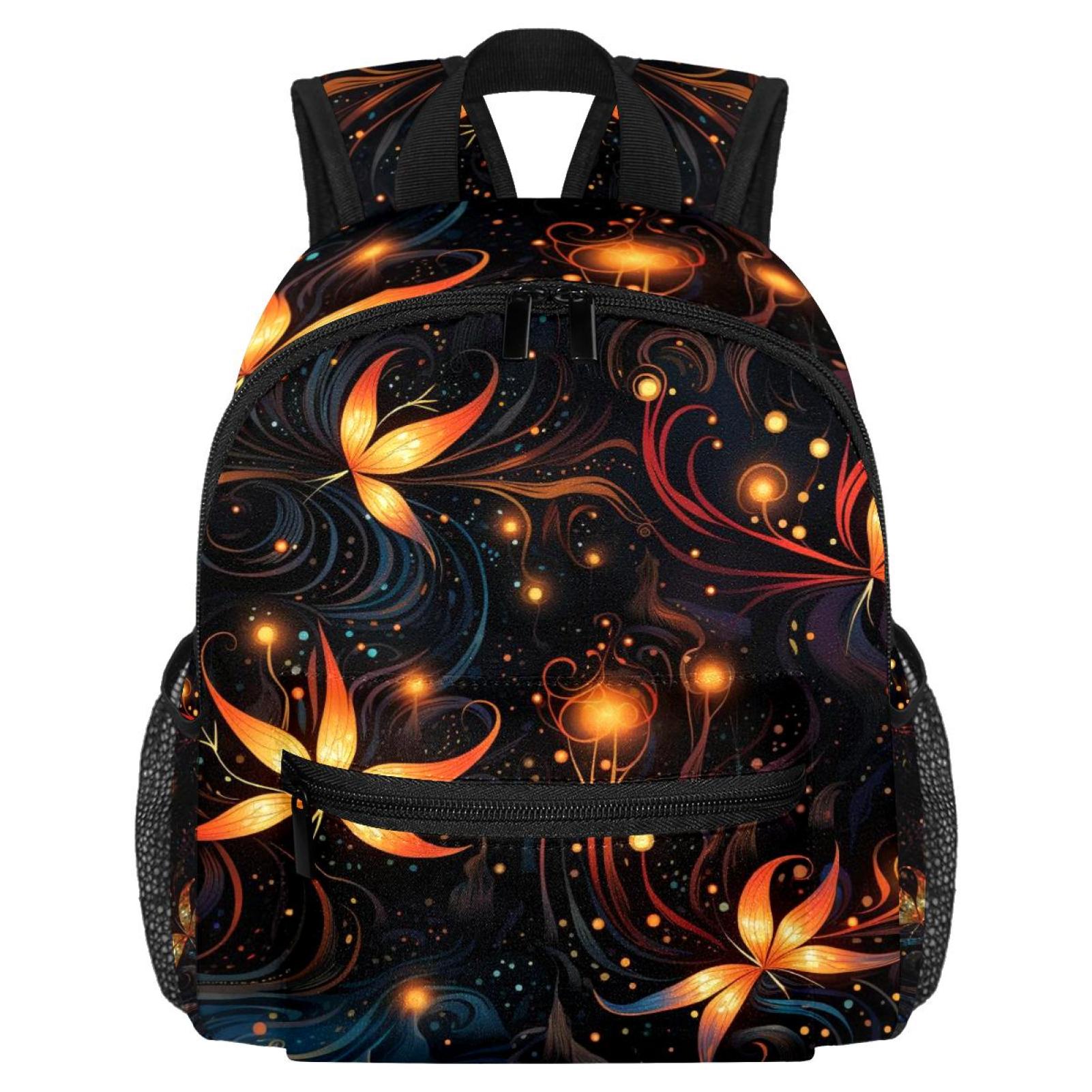 Fireflies Cute Book Bag with Adjustable Shoulder Strap, Large Capacity ...