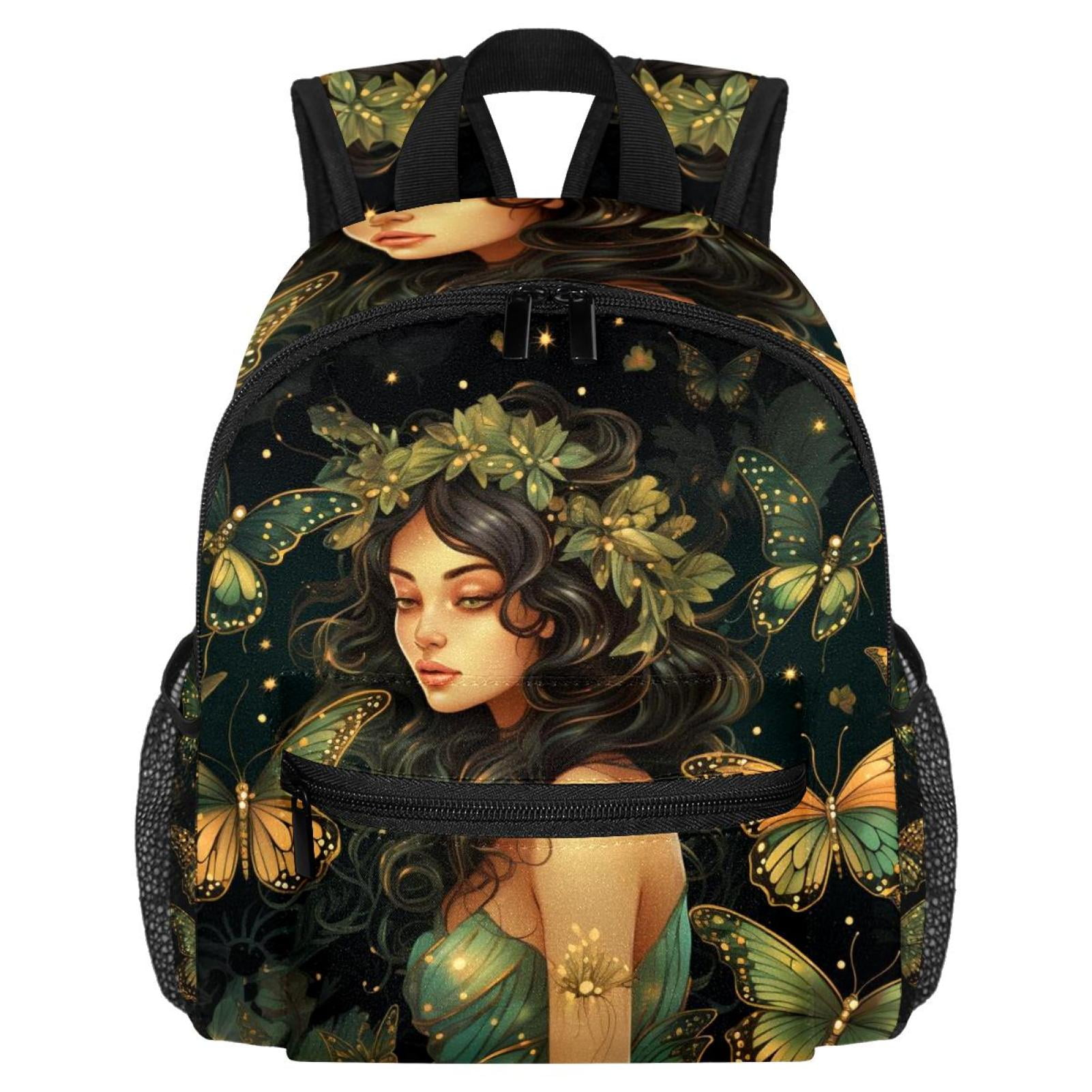 Fireflies Cute Book Bag with Adjustable Shoulder Strap, Large Capacity ...