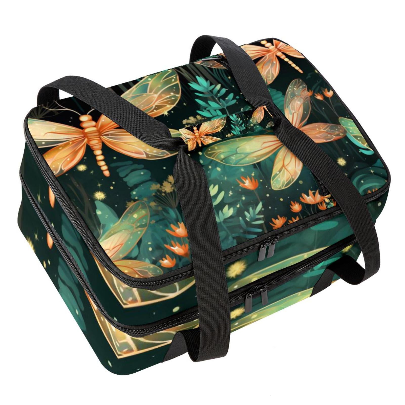 Fireflies Double Layered Insulated and Refrigerated Lunch Bag with Two ...