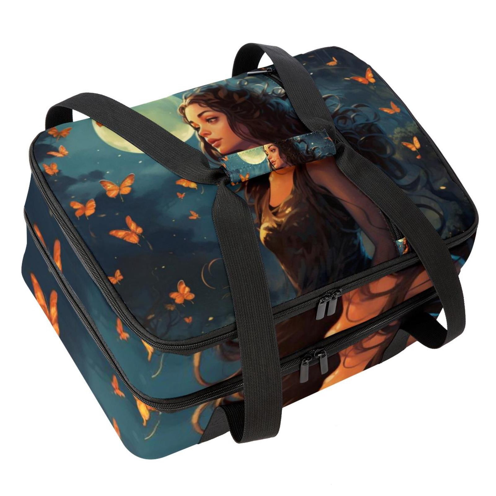 Fireflies Double Layered Insulated Refrigerated Lunch Bag with Large ...