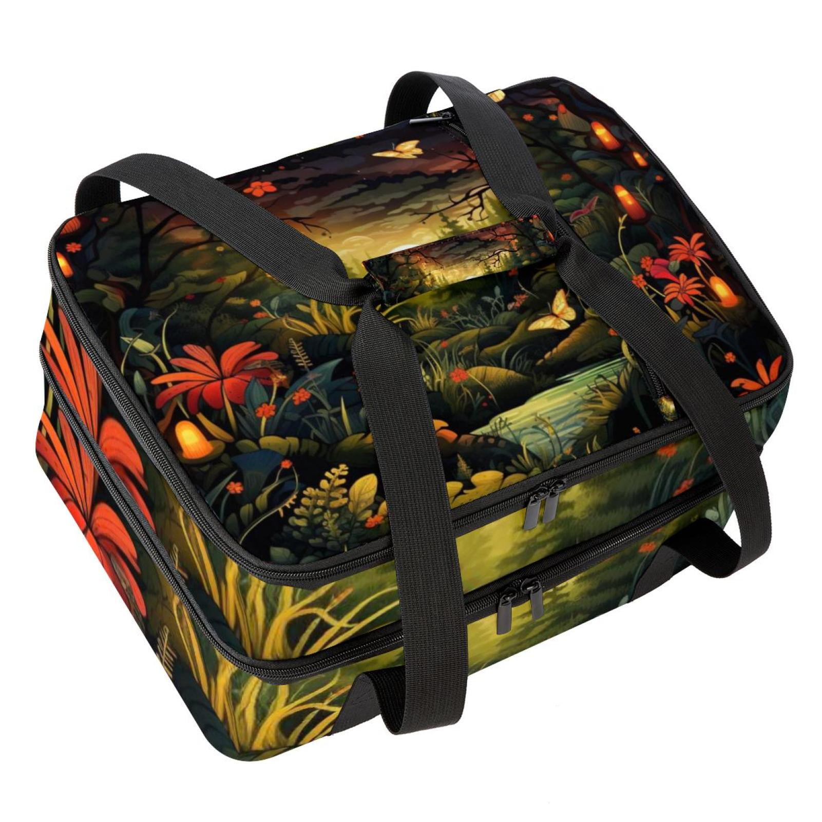 Fireflies Double Layered Insulated Refrigerated Lunch Bag with Two ...