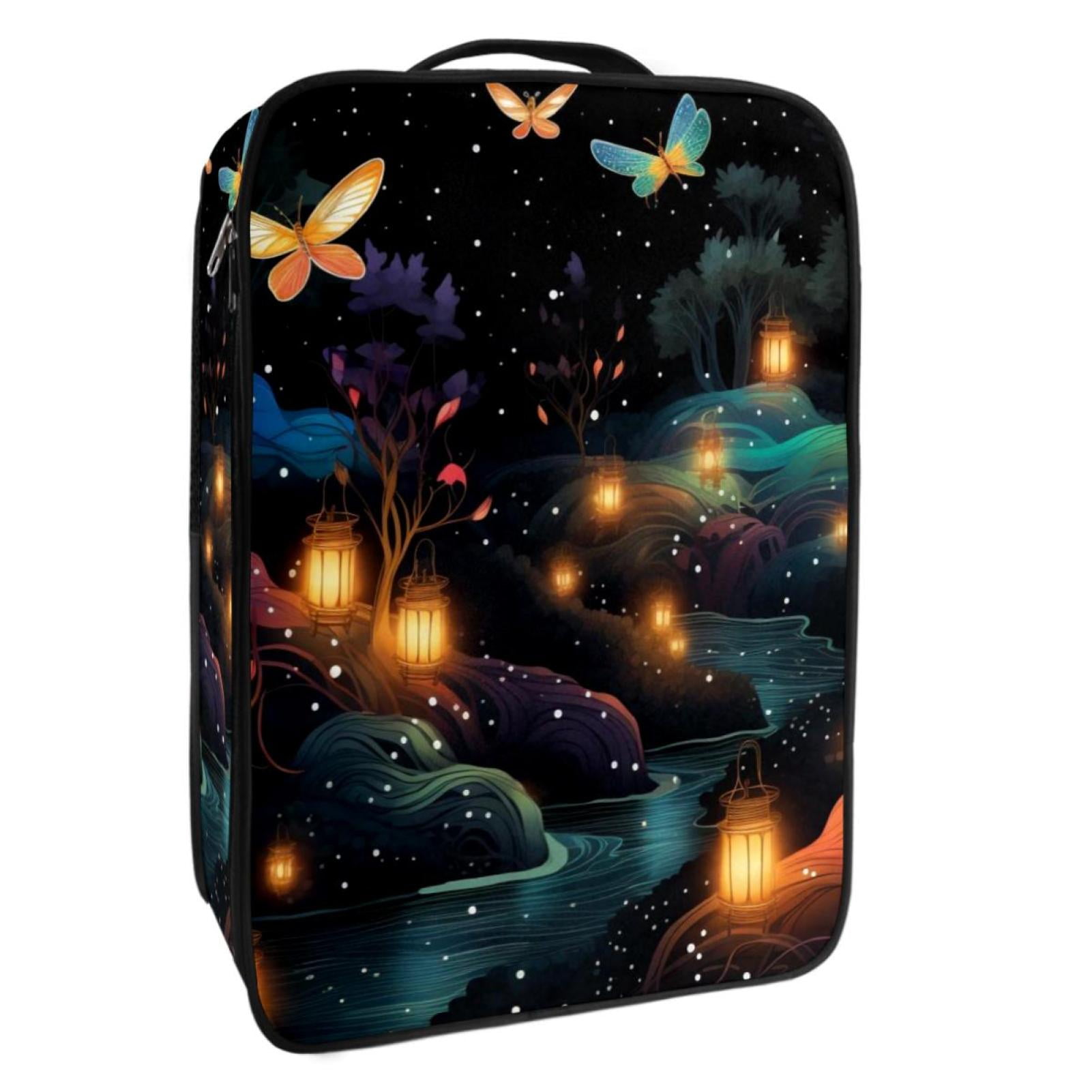 Fireflies Polyester Shoe Box Organizer - 23x31cm/9x12in Closet Storage ...