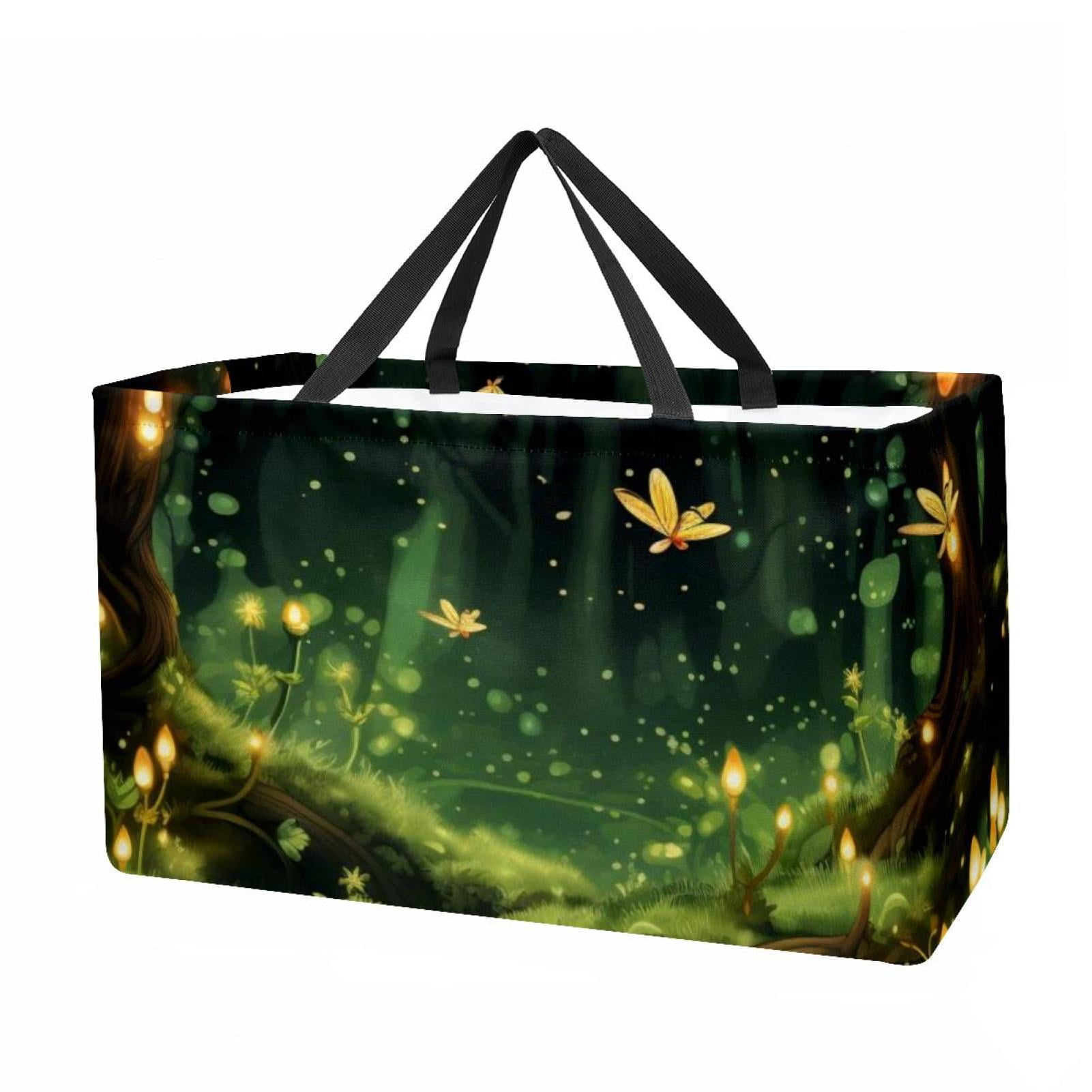 Fireflies Reusable Large Capacity Foldable Grocery Bags and Shopping ...
