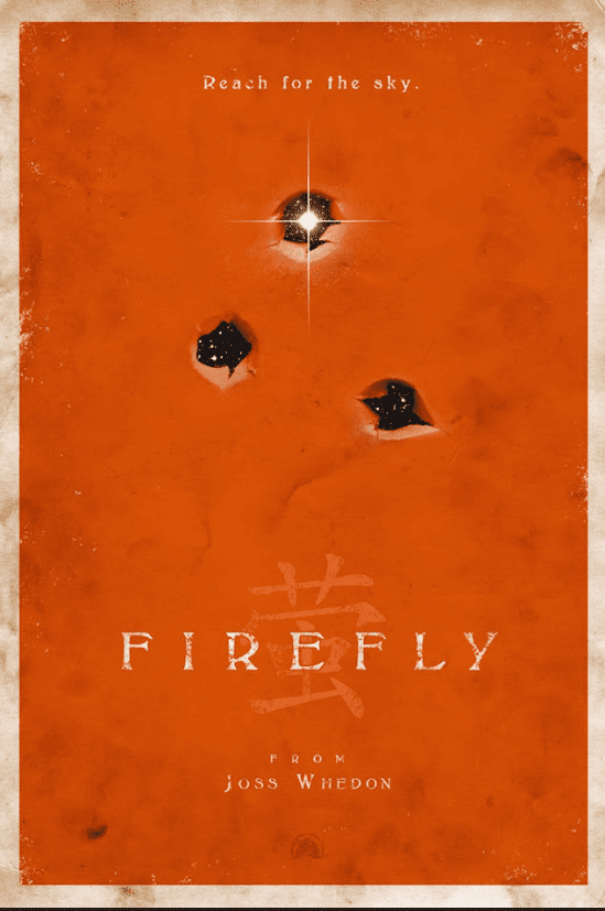 Firefly 2002 Poster 24x36 - Joss Whedon Sci-Fi Space Western TV Show Iconic Adve - Walmart.com