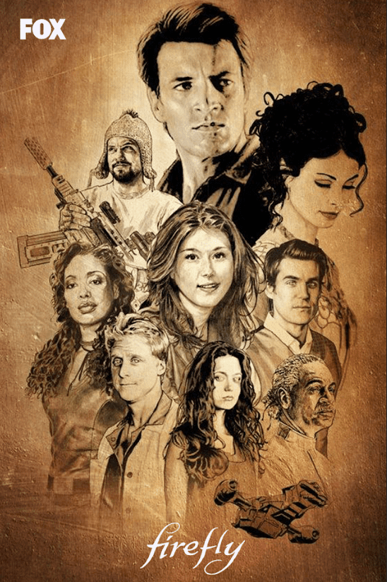 Firefly 2002 Poster 24x36 - Joss Whedon Space Western Sci-Fi Cult TV Show - Walmart.com