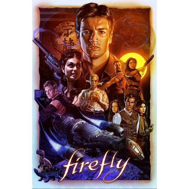 Firefly 2002 Poster 24x36 - Joss Whedon Space Western Sci-Fi TV Show ...