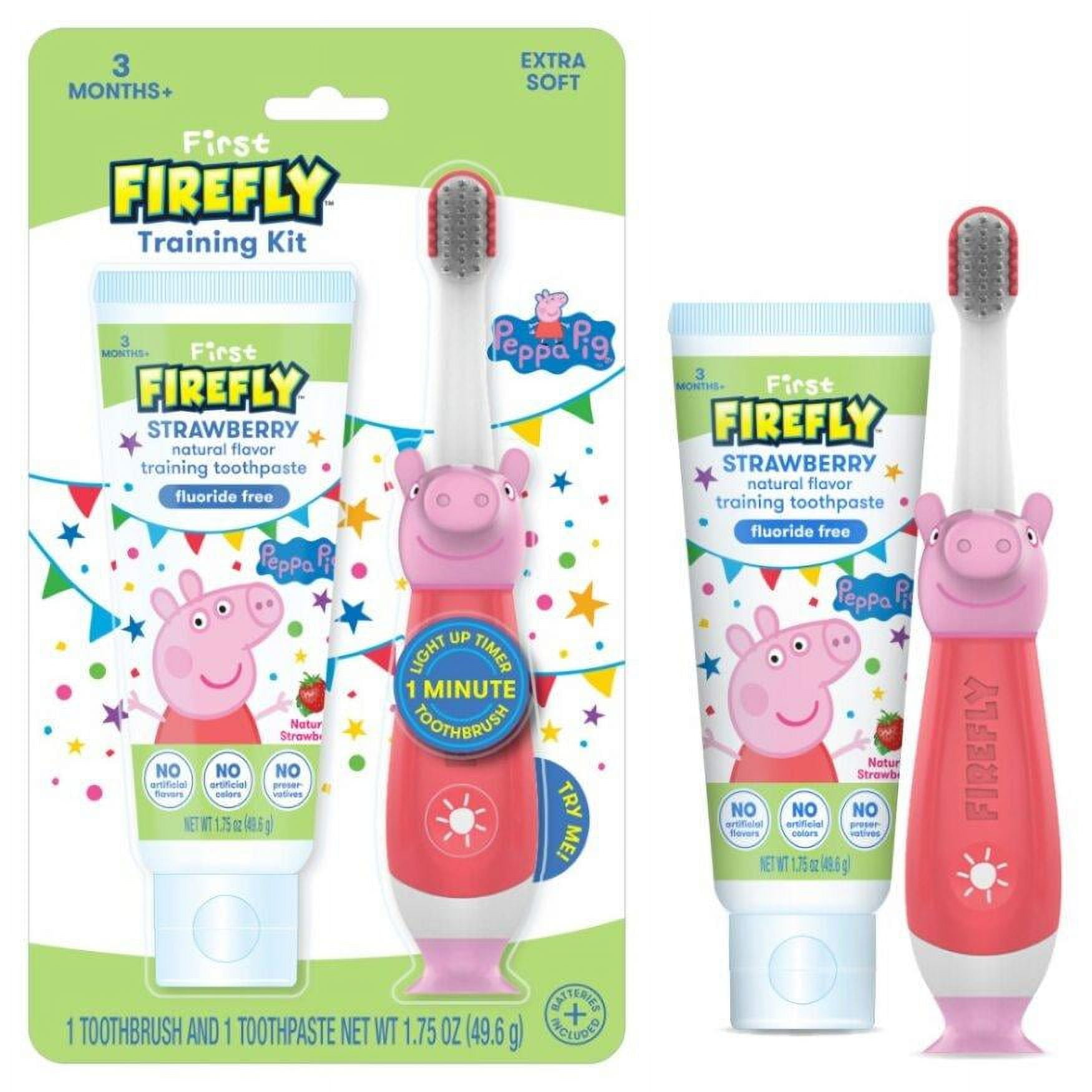 Firefly Peppa Pig Toddler Oral Care Kit with Light Up Toothbrush and ...
