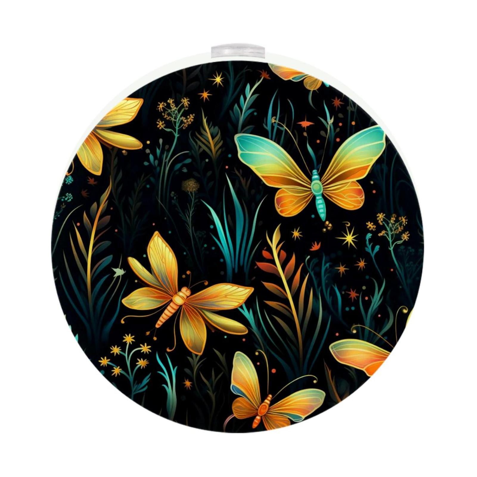 Firefly Bright and Compact LED Round Night Light - Set of 2, Energy ...