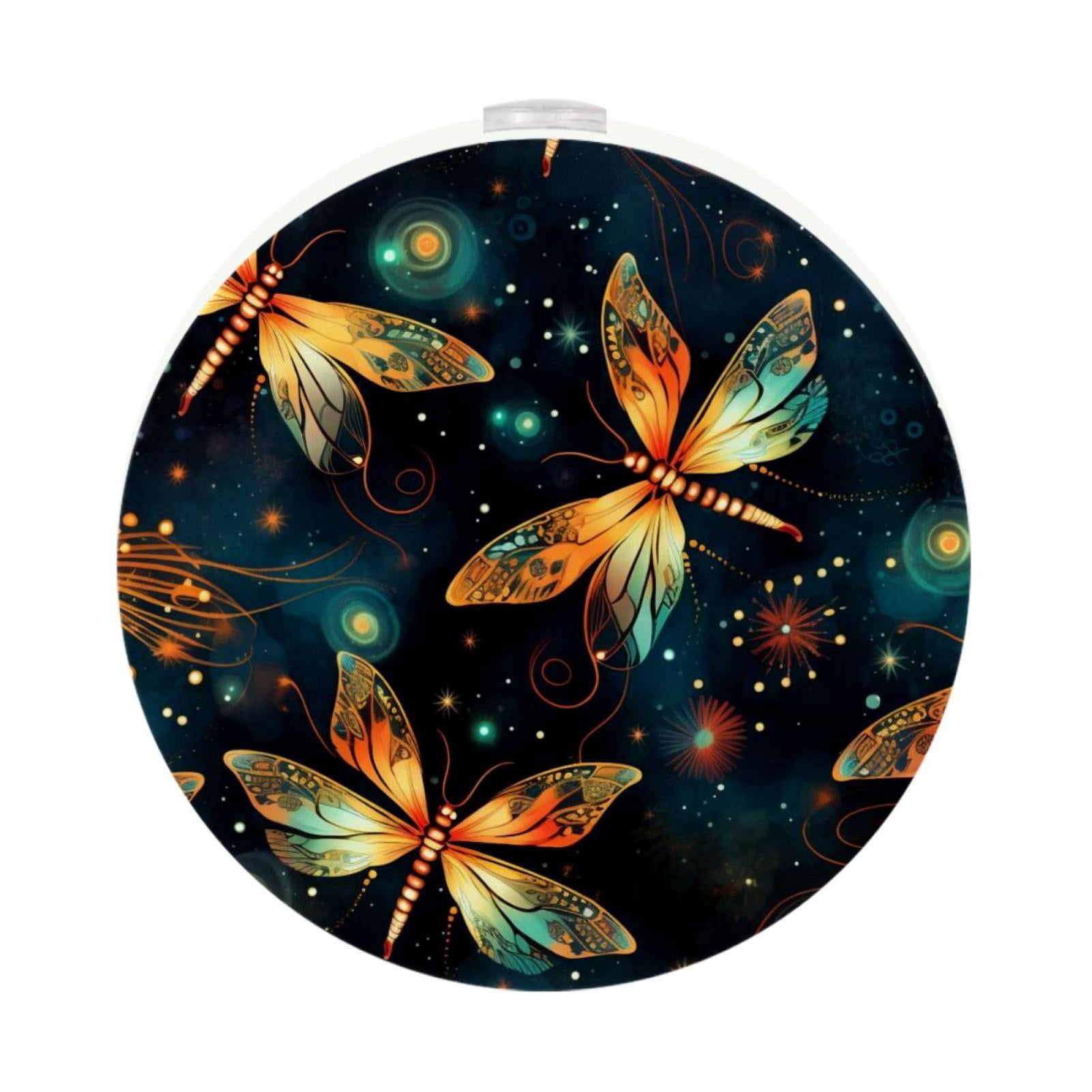 Firefly Bright and Compact LED Round Night Light - Set of 2, Energy ...