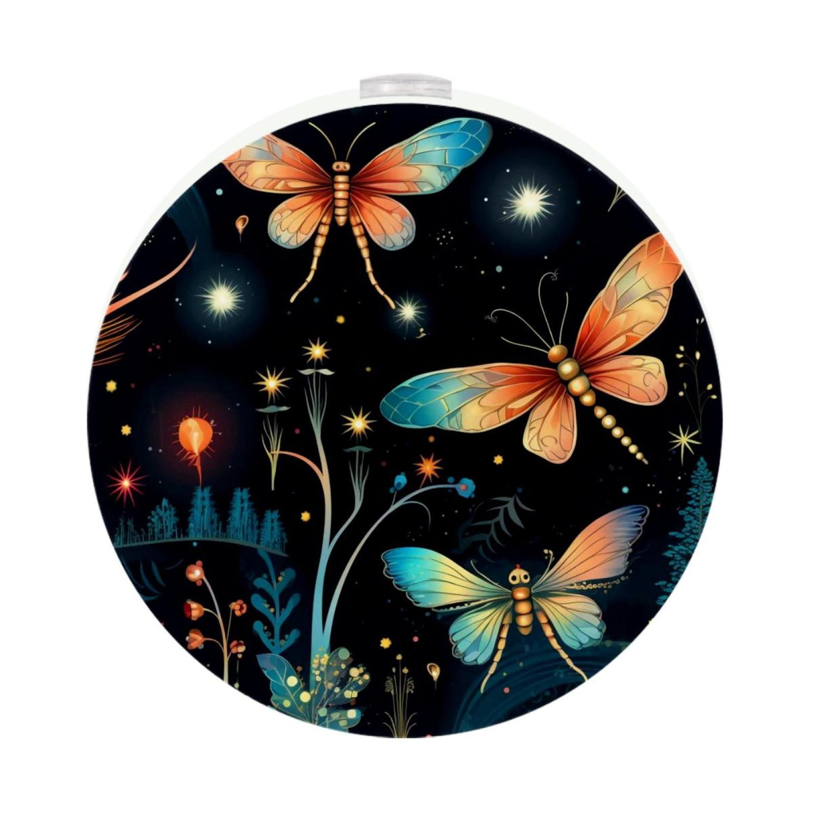 Firefly Bright and Compact LED Round Night Light - Set of 2, Energy ...