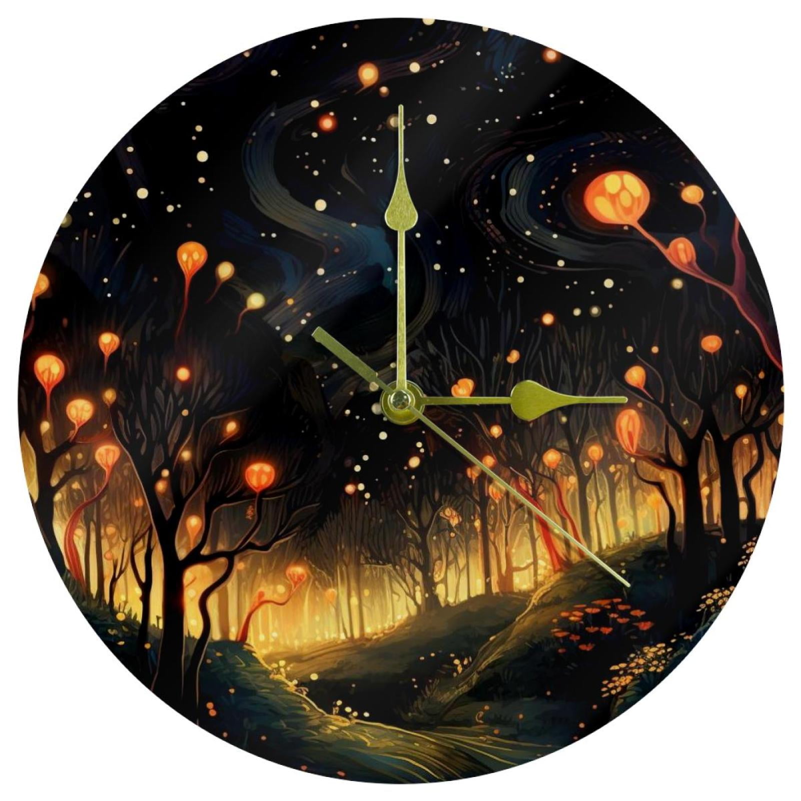 Firefly Circular Acrylic Wall Clock – Contemporary Design, Silent ...