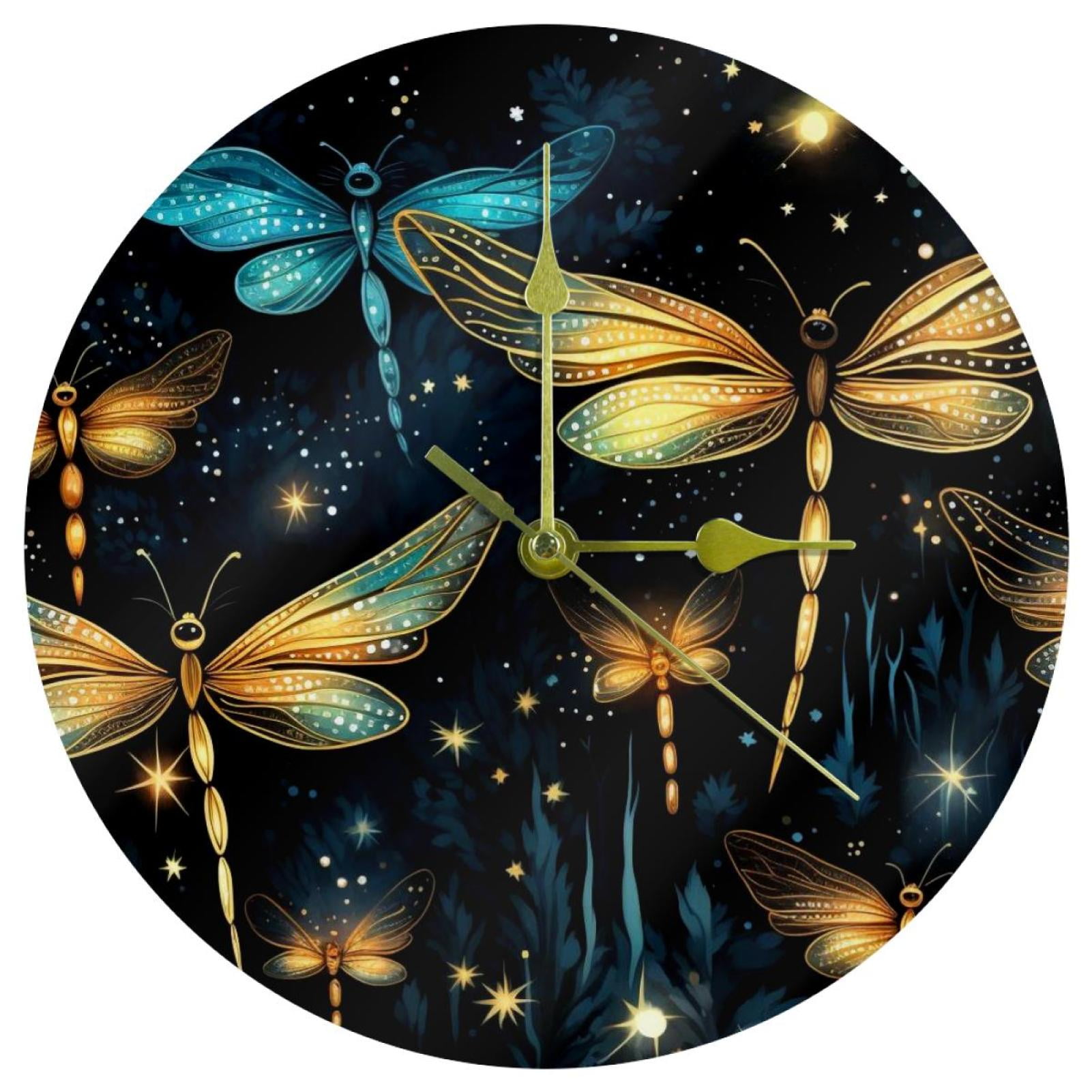 Firefly Circular Acrylic Wall Clock - Elegant Timepiece with Sturdy ...