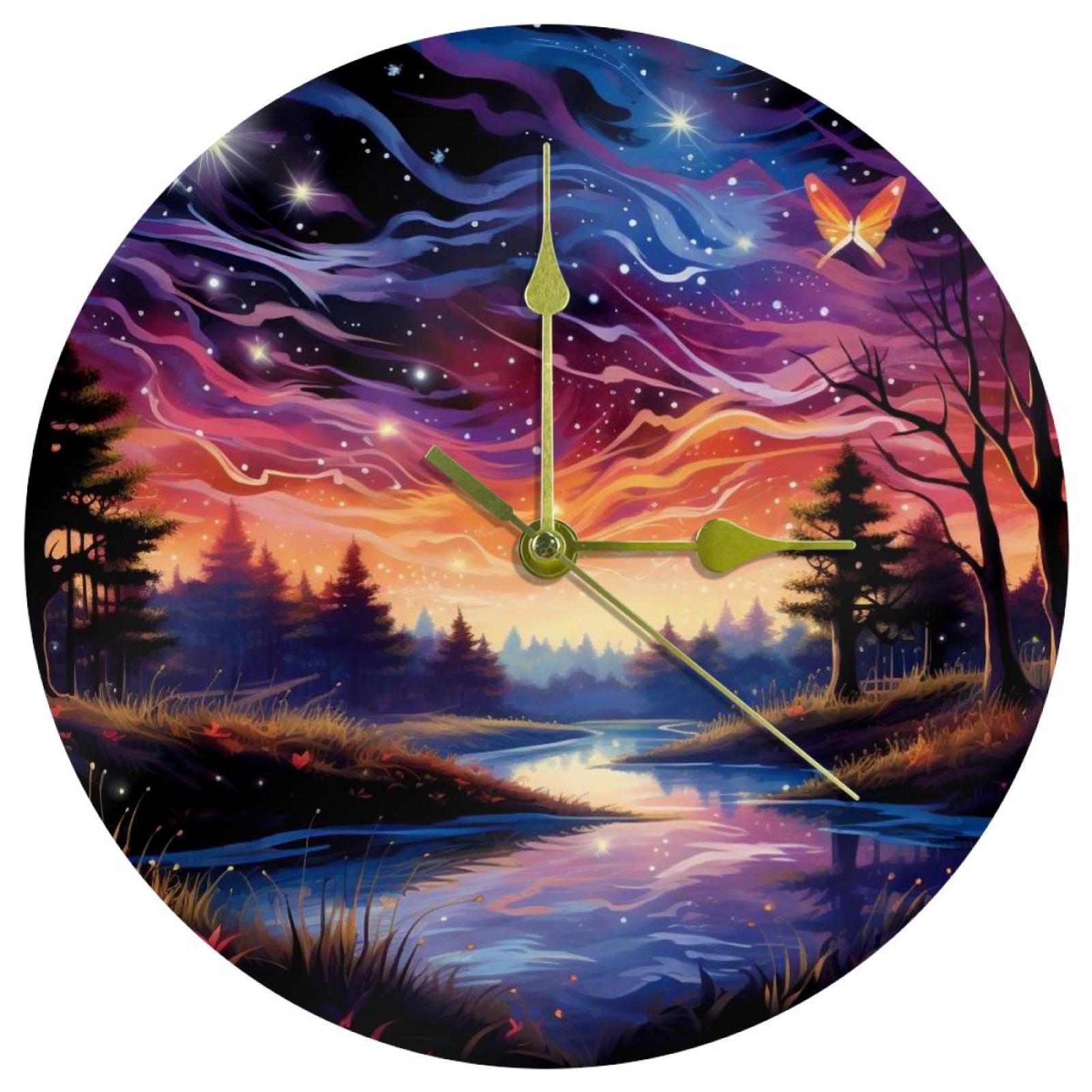 Firefly Circular Acrylic Wall Clock - Stylish & Modern Timepiece for ...