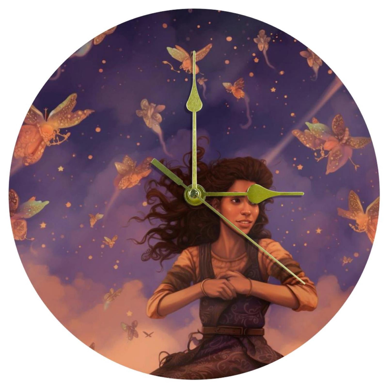 Firefly Circular Acrylic Wall Clock - Stylish Timepiece for Home Decor ...