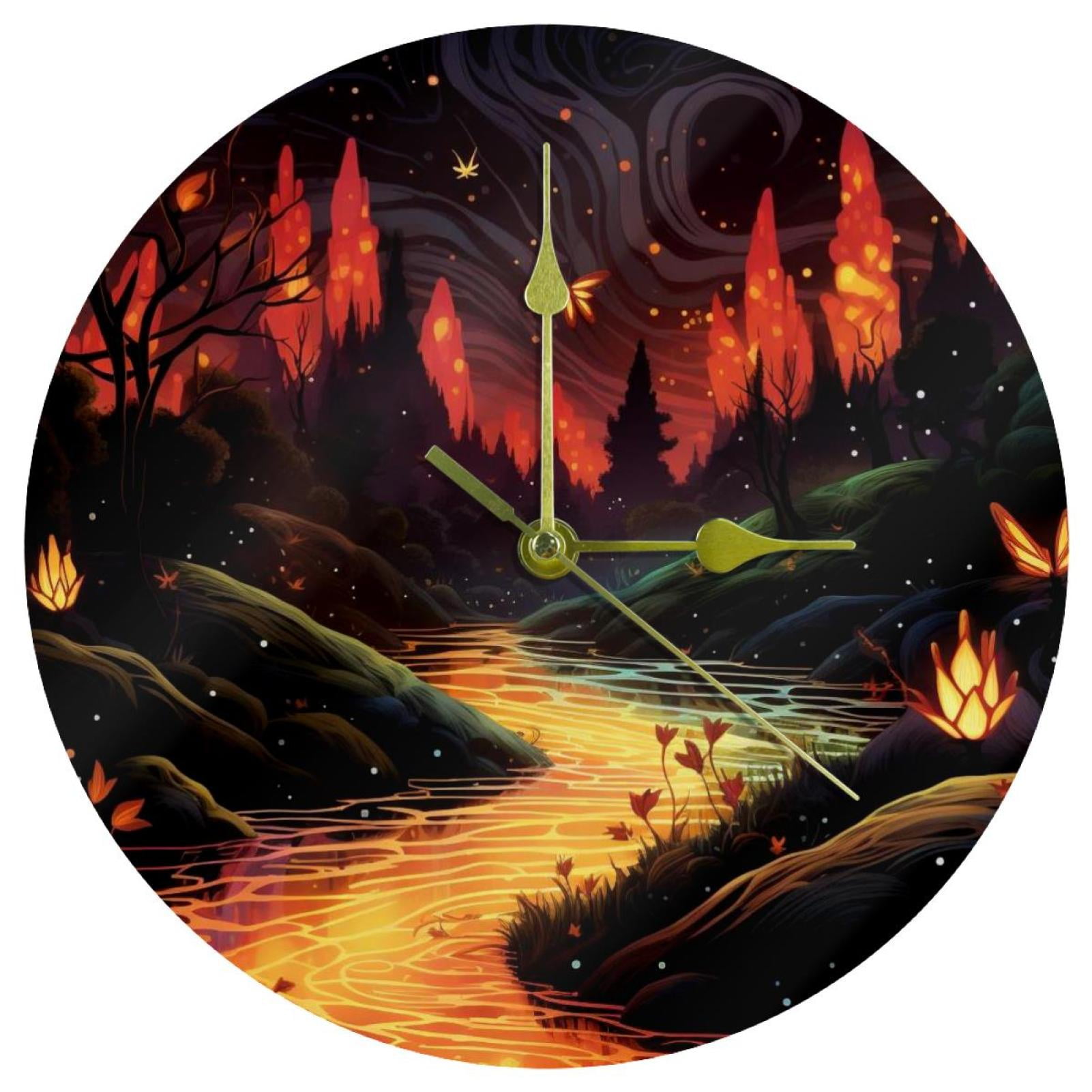 Firefly Circular Acrylic Wall Clock - Stylish Timepiece for Modern ...