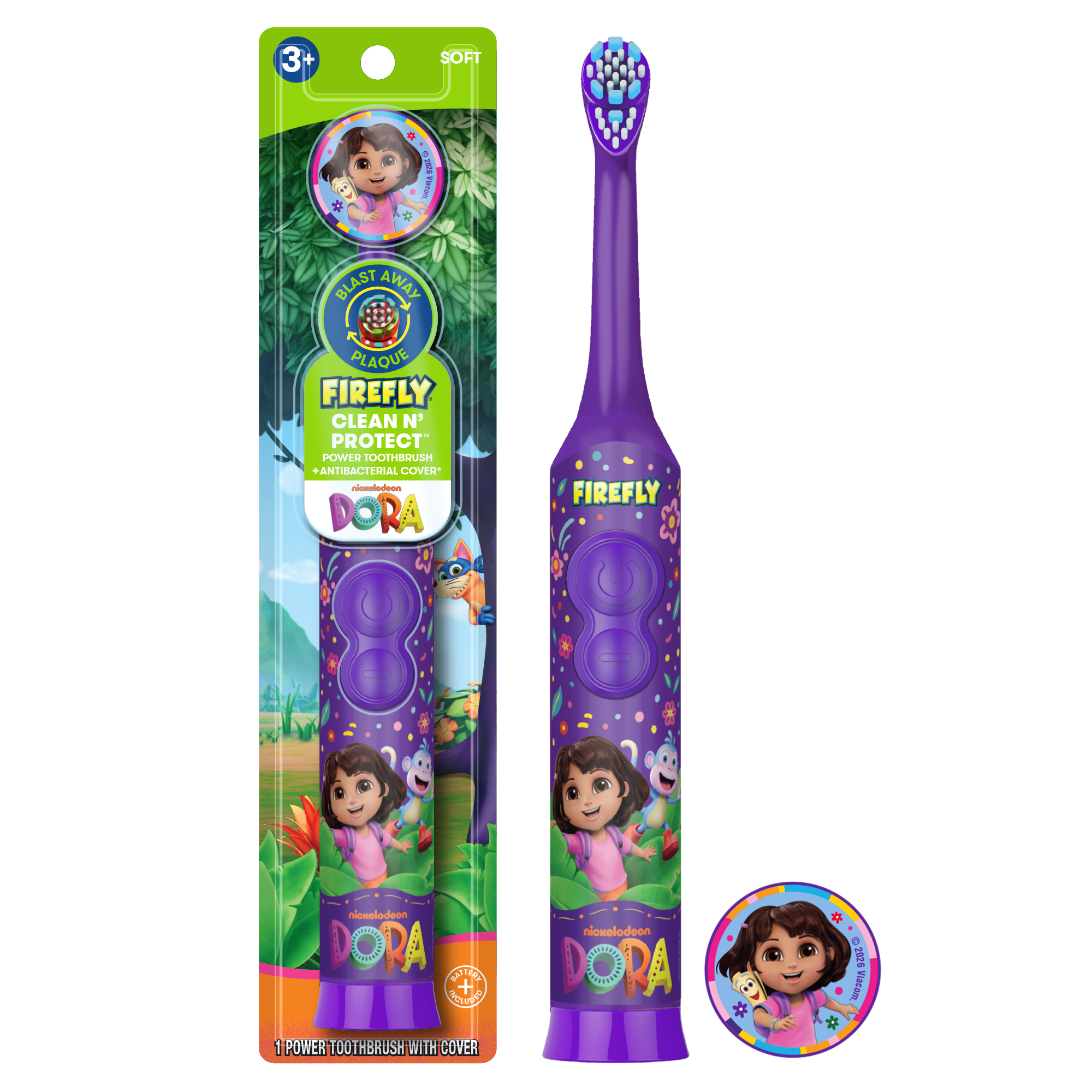 Firefly Clean N' Protect, Dora The Explorer Toothbrush with ...