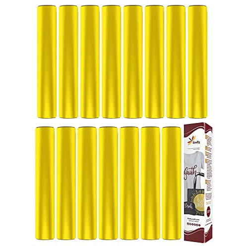 Firefly Craft Regular Yellow Heat Transfer Vinyl Bundle for Shirts ...