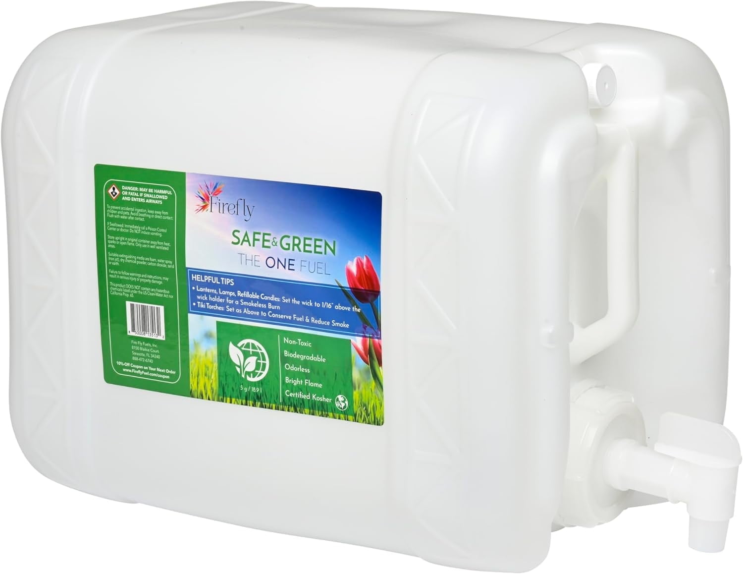 Firefly Eco-Friendly Tiki Torch Fuel, Lamp Oil, 5 Gallons - Walmart.com