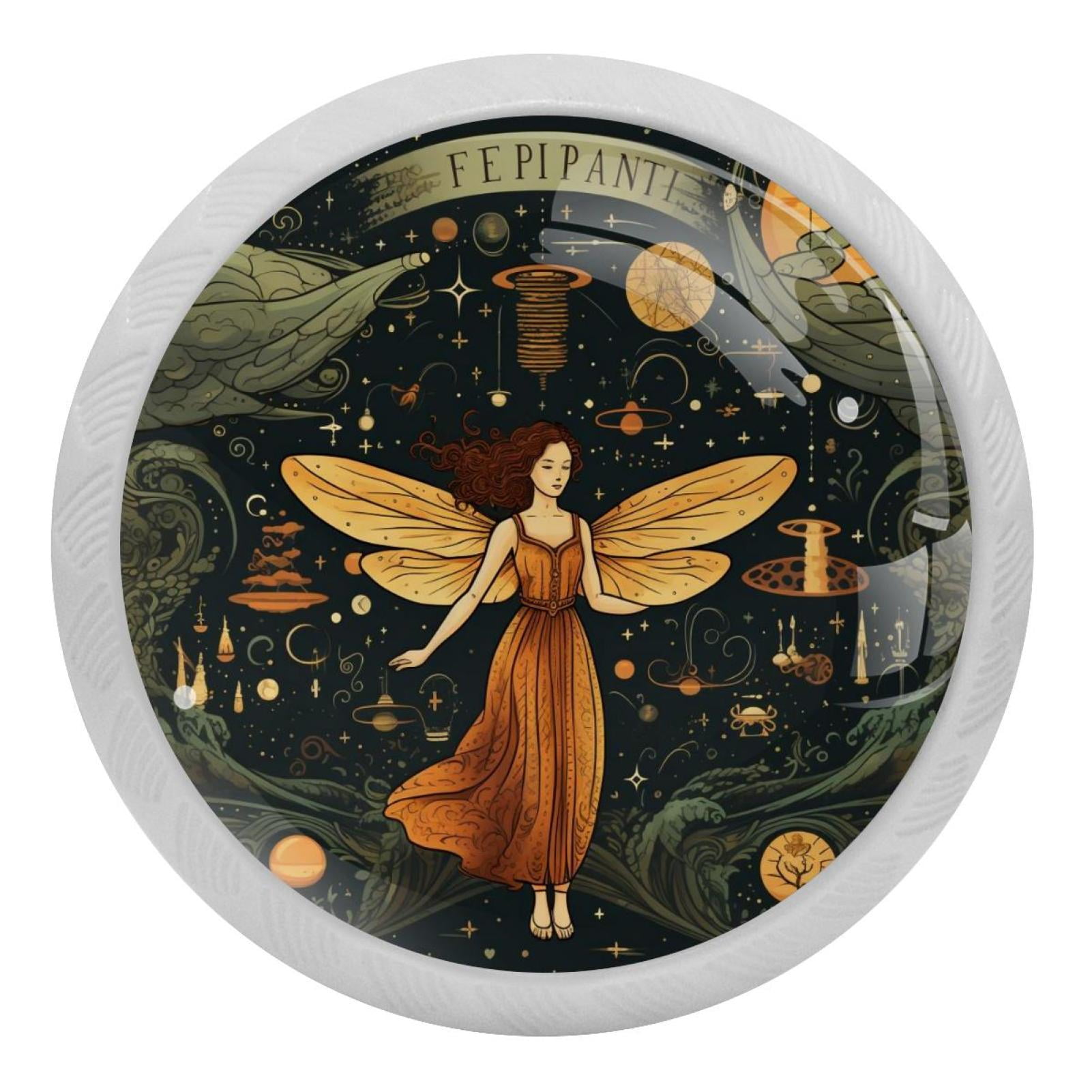 Firefly Fluorescent Drawer Pulls: Round 4-Pack, Glow-in-the-Dark Knobs ...