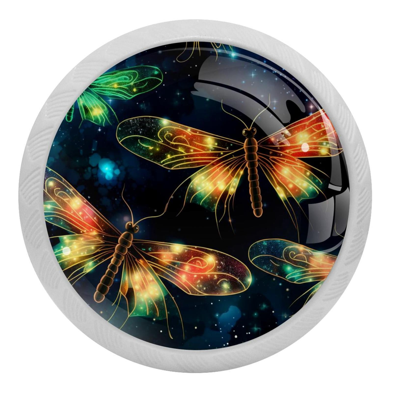 Firefly Fluorescent Drawer Pulls with Screws: Round 4-Pack, Glow-in-the ...