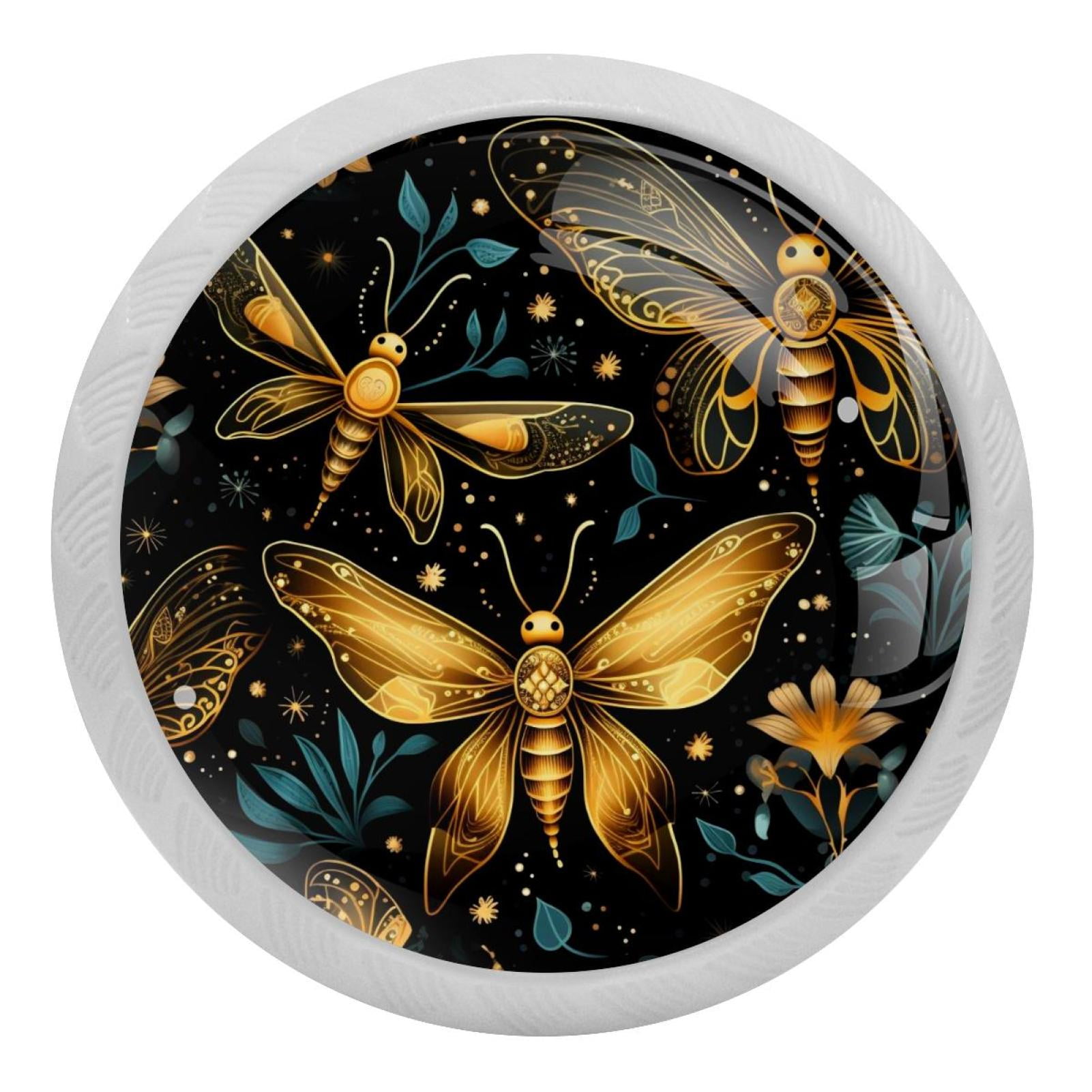 Firefly Fluorescent Glow-in-the-Dark Dresser Pulls with Screws - Round ...