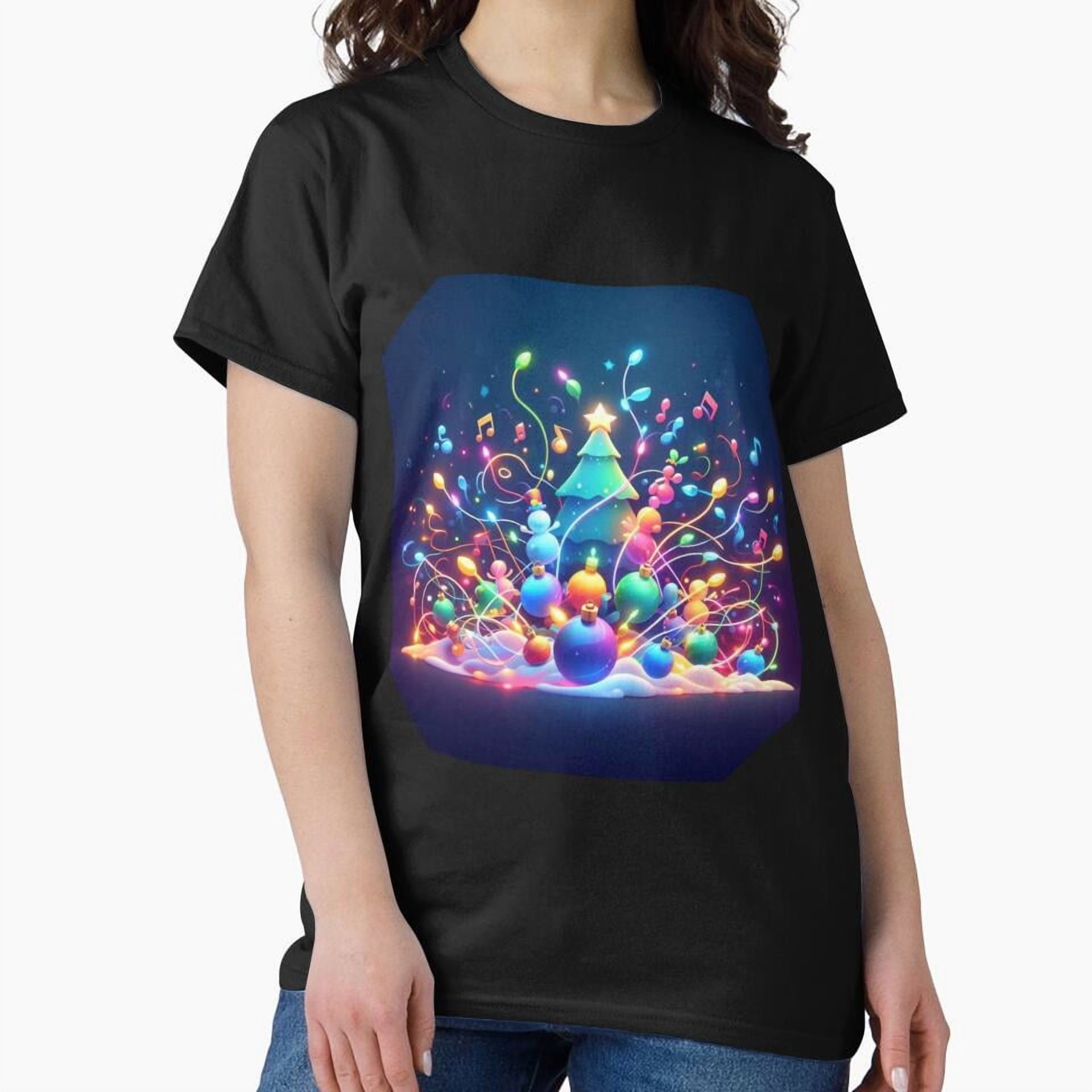 Firefly Holiday Glow Bottle Warm Winter Seasonal Scene Art Unisex T-Shirt, up to size 5XL ...
