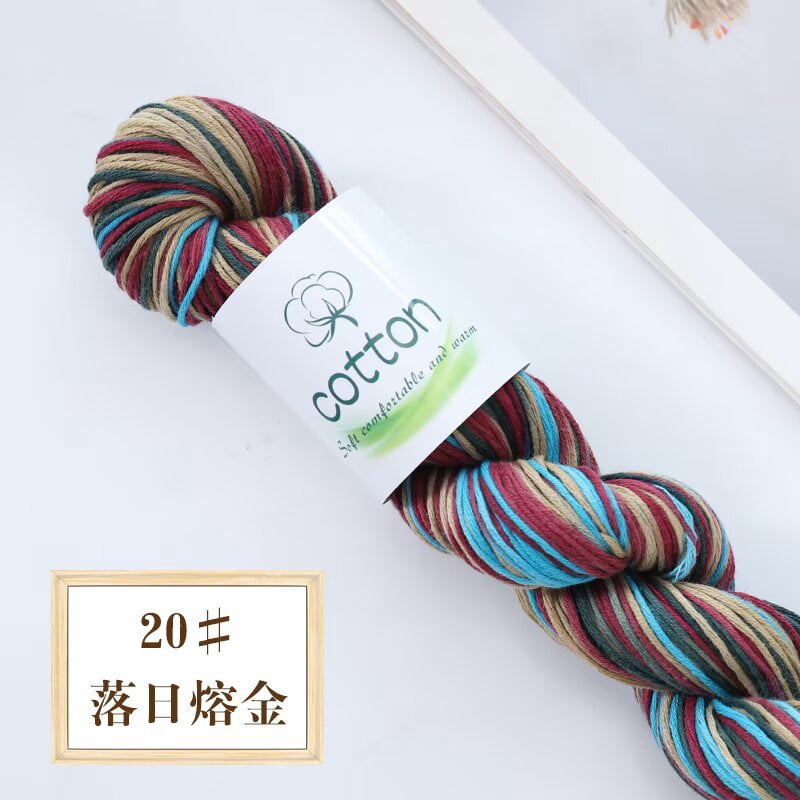 Firefly Hope 1 Roll 50g Color Segment Dyed Soft Cotton Yarnz, Premium ...