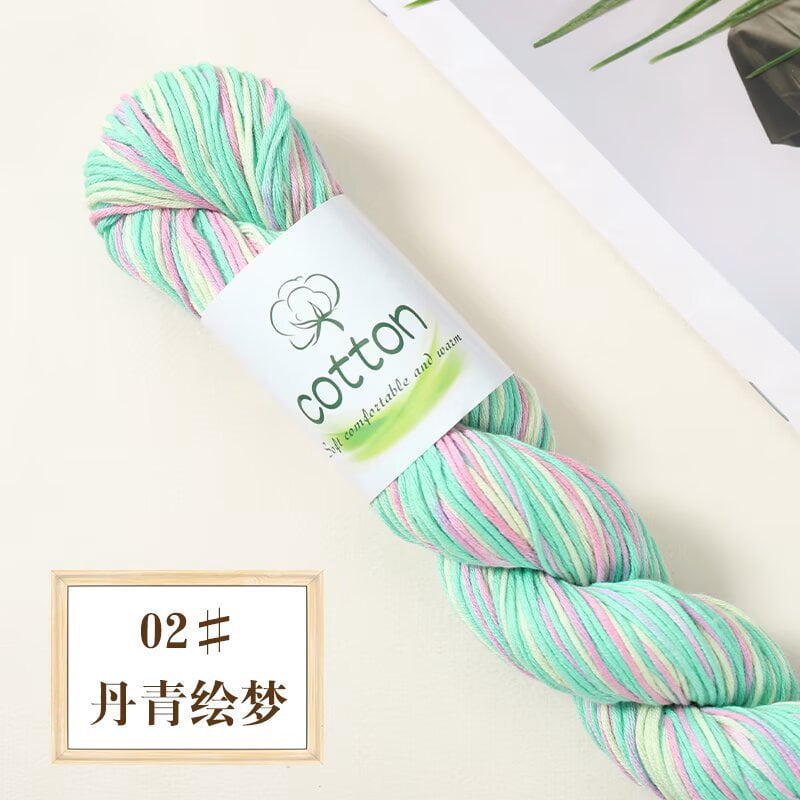 Firefly Hope 1 Roll 50g Color Segment Dyed Soft Cotton Yarnz, Premium ...