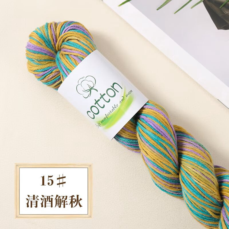 Firefly Hope 1 Roll 50g Color Segment Dyed Soft Cotton Yarnz, Premium ...
