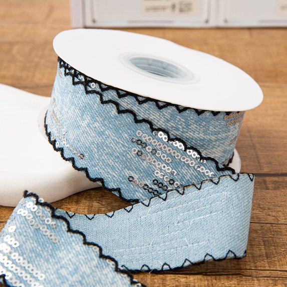 Firefly Hope 1 Roll1.57in x 10yd Durable Cowboy Fabric Ribbon, Washable ...